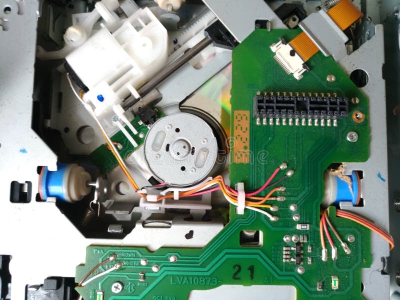 CD Drive for Car Audio System Stock Photo - Image of board, green: 93737964