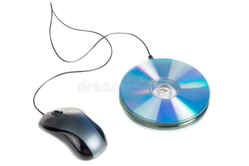 Cd Drive and Computer Mouse Stock Photo - Image of disc, electrical ...