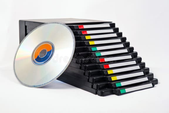 CD/DVD archive box stock image. Image of blue, black, coding - 9748097