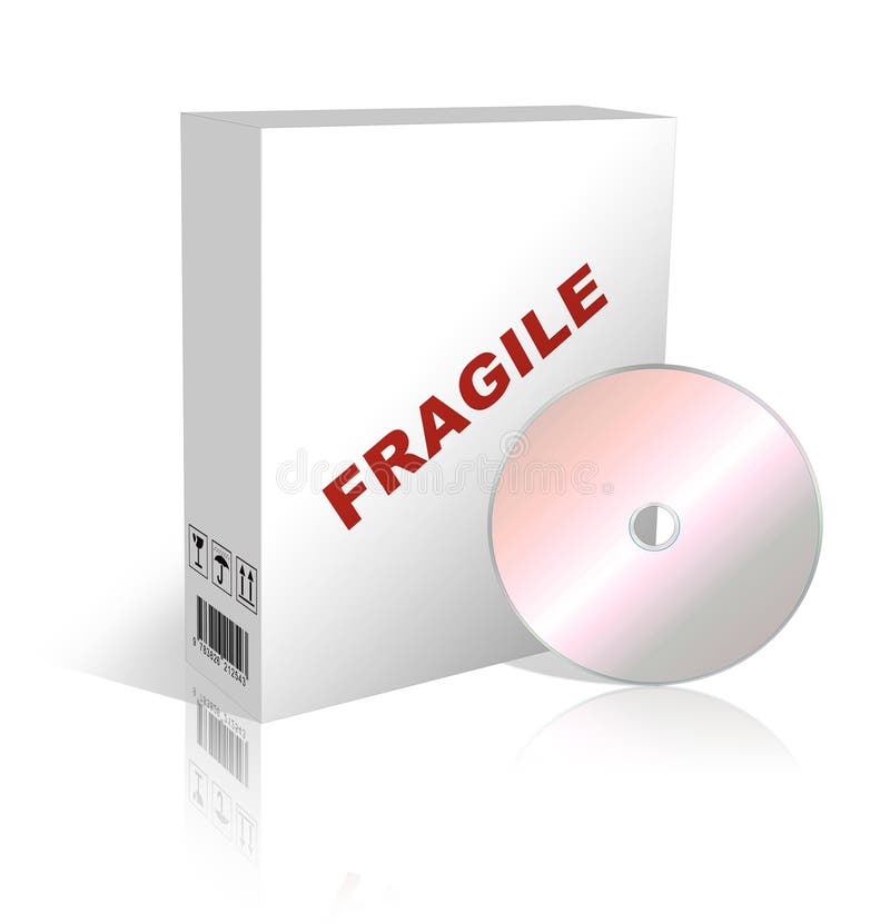 Cd and dvd box template stock illustration. Illustration of icon - 29403973