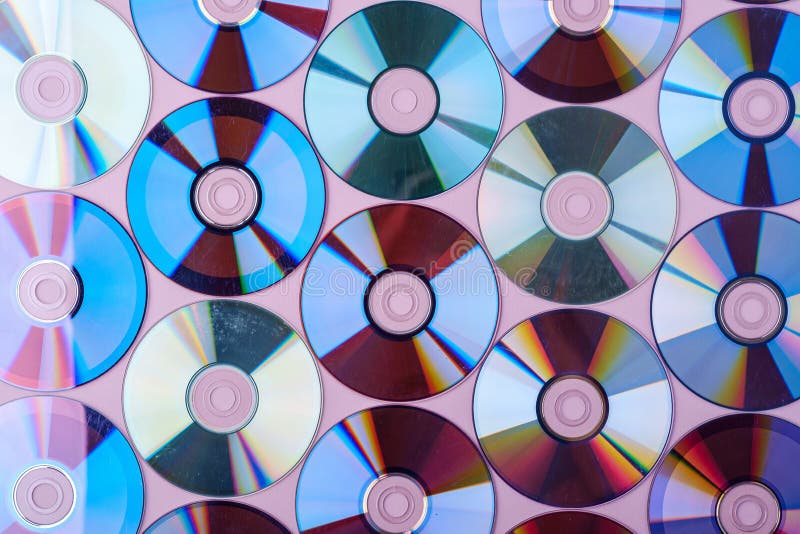 Disk Dispersion Refraction Reflection of Light Colors Texture on White ...