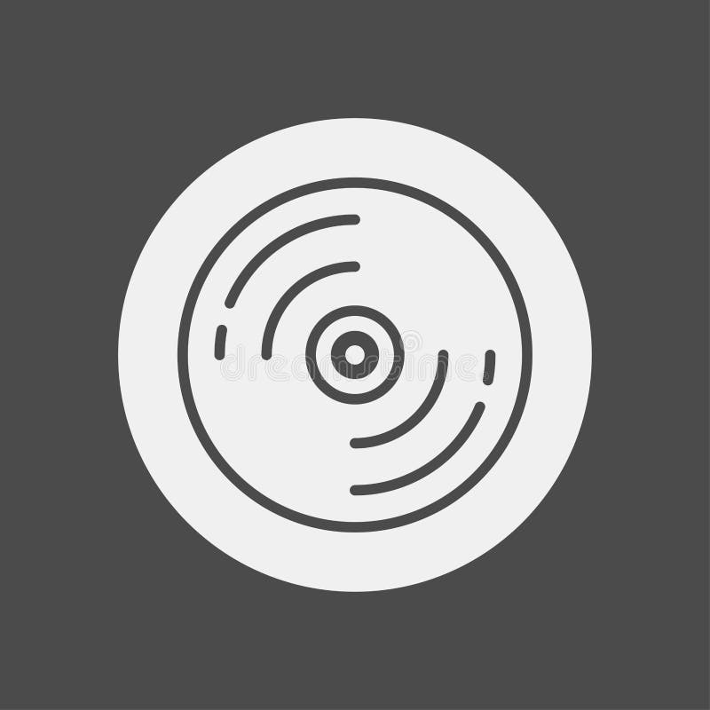 Compact Disc Icon Sign Symbol Stock Vector - Illustration of button ...