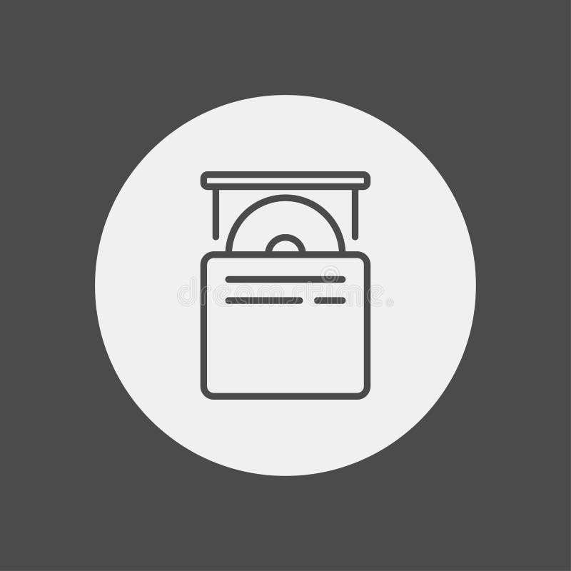 Compact Disc Icon Sign Symbol Stock Vector - Illustration of internet ...