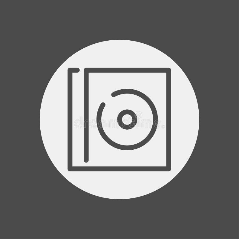 Compact Disc Vector Icon Sign Symbol Stock Vector - Illustration of ...