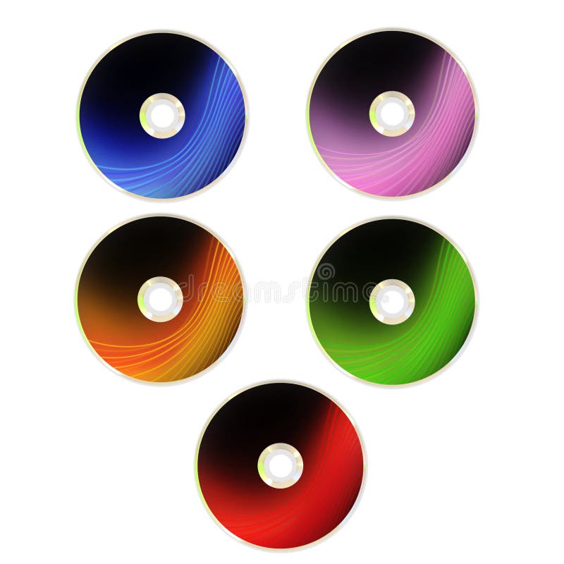 CD and DVD with cover stock illustration. Illustration of vector - 14059389