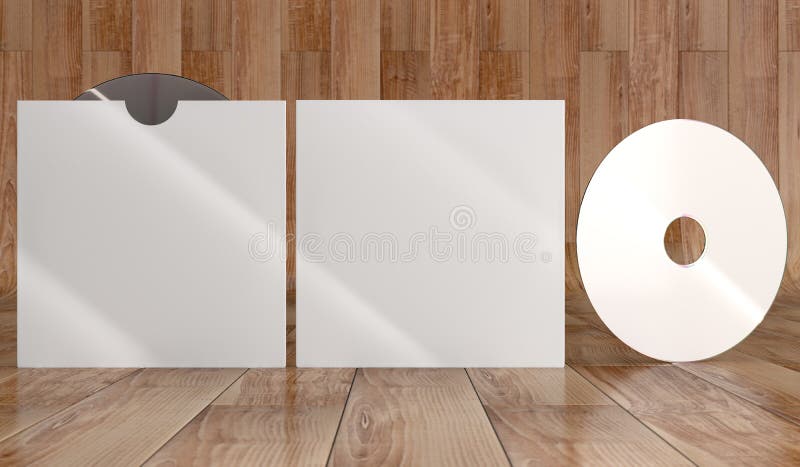 CD DVD Disc Package Mockup. Front View. Stock Illustration ...