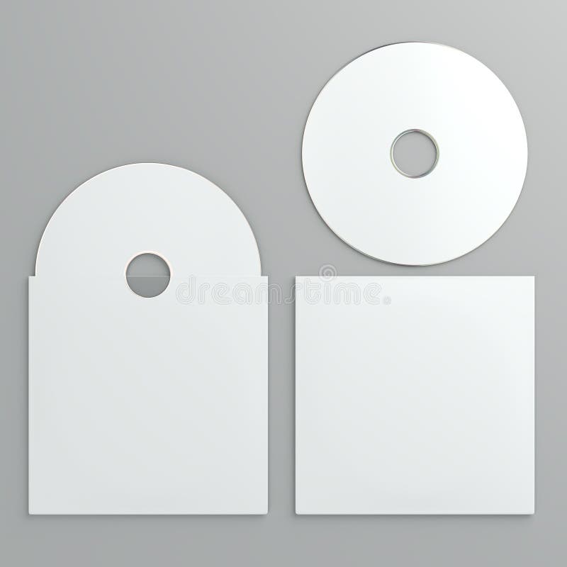 CD DVD Disc Package Mockup. Top View. Stock Illustration - Illustration ...