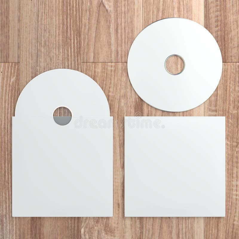 CD DVD Disc Package Mockup. Top View. Stock Illustration - Illustration ...
