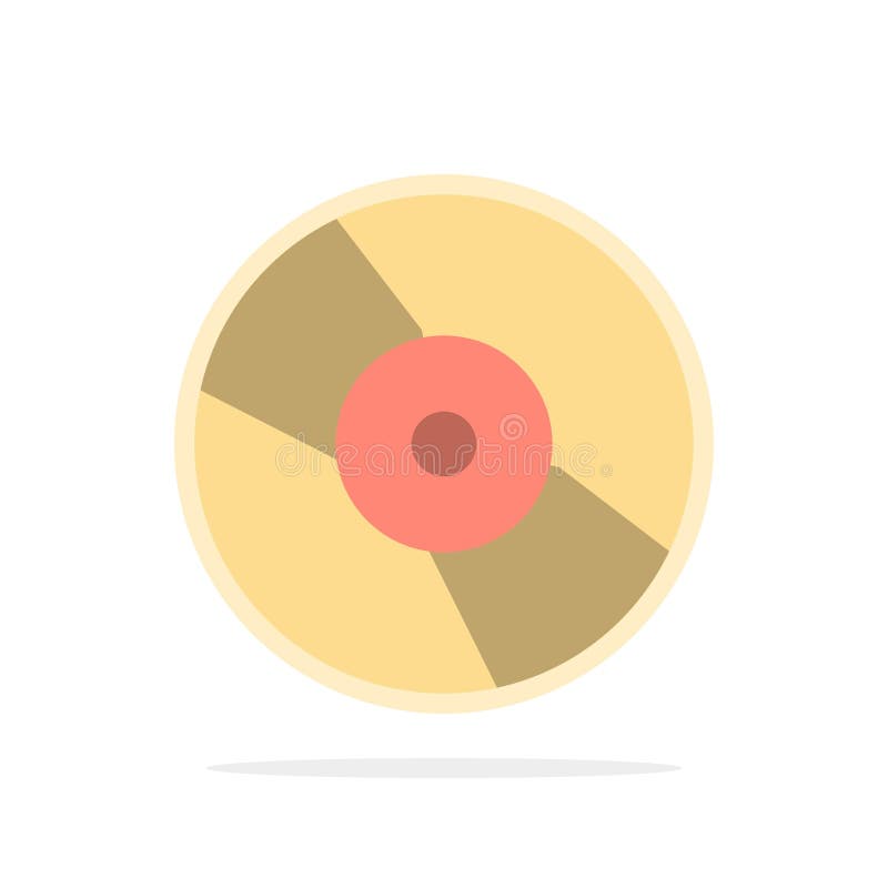 Cd, Dvd, Disk, Device Abstract Circle Background Flat Color Icon Stock ...