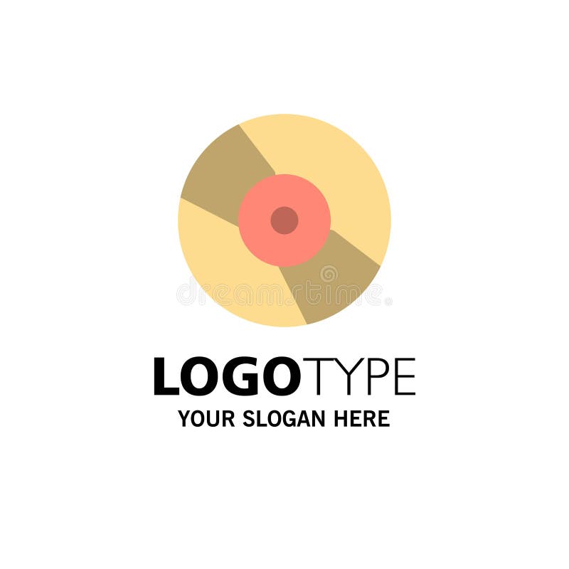 Cd, Dvd, Disk, Device Business Logo Template. Flat Color Stock Vector ...
