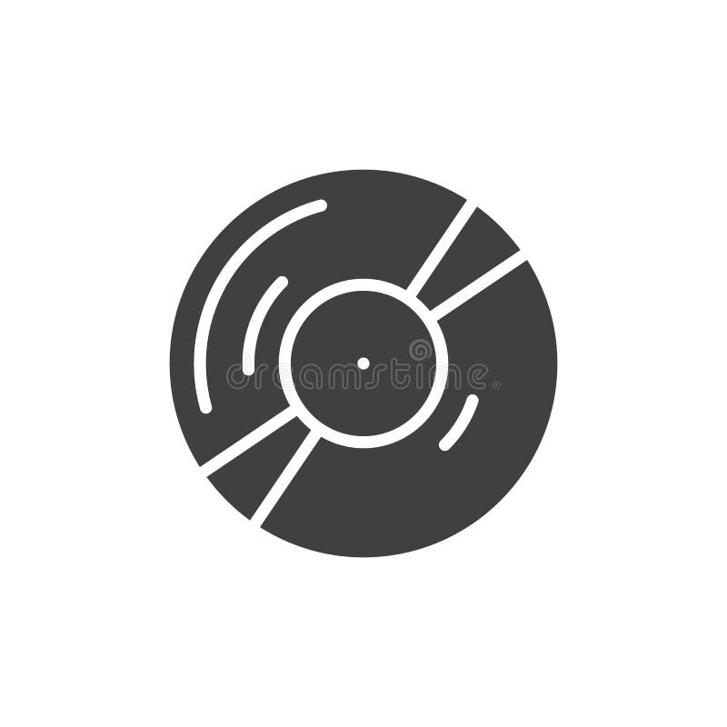 CD, DVD symbol icon stock vector. Illustration of sign - 123855595