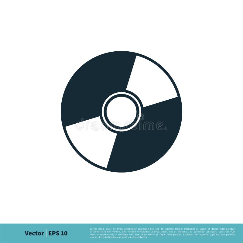 CD, DVD Icon Vector Logo Template Illustration Design. Vector EPS 10 ...