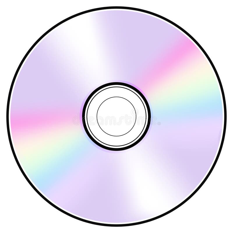 CD Icon Illustration. Compact Disc Graphic Design. DVD Multimedia. Disk ...