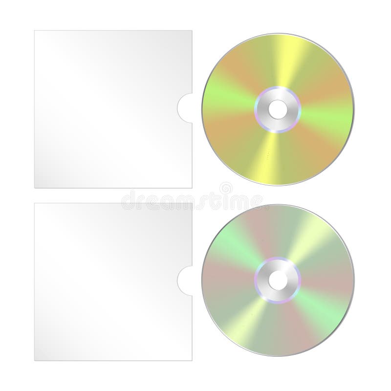 Cd, Dvd Isolated Icon. Compact Disc Realistic Set Stock Illustration ...