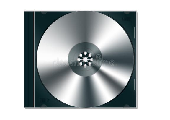 CD / DVD Jewel Case with Cd Di Stock Illustration - Illustration of ...