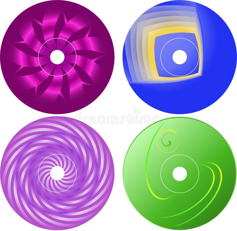 Cd - Dvd Label Design Template Stock Vector - Illustration of ...