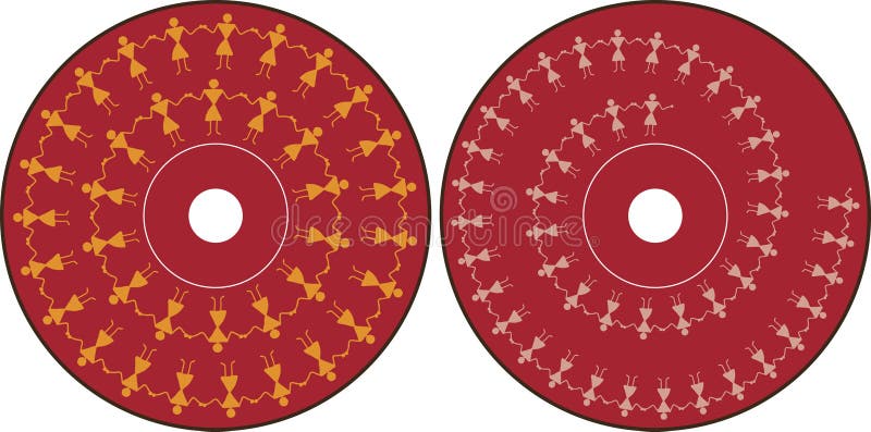 Cd - Dvd Label Design Template Stock Vector - Illustration of ornament ...