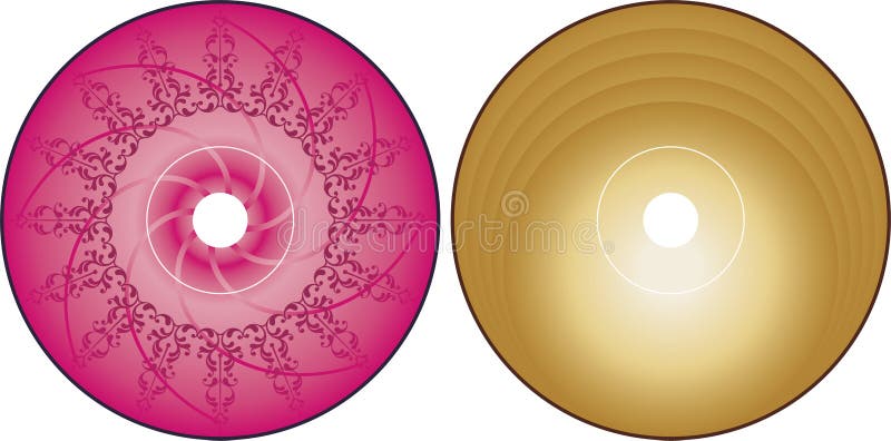 Cd - Dvd Label Design Template Stock Vector - Illustration of ...