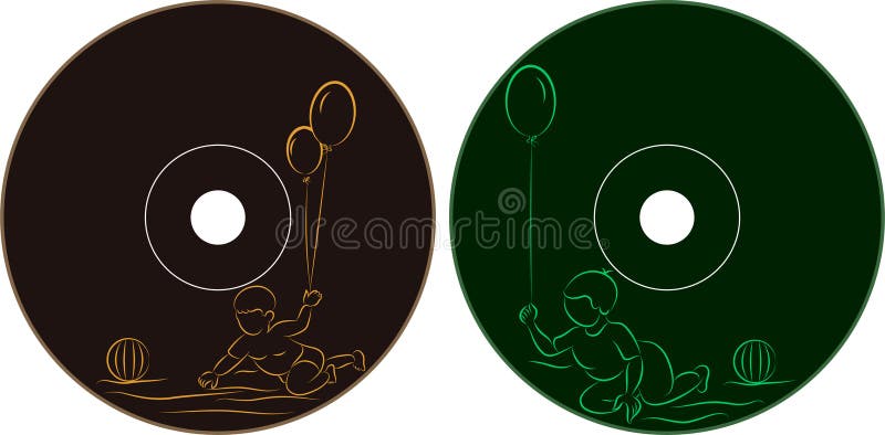 Cd - Dvd Label Design Template Stock Vector - Illustration of label ...