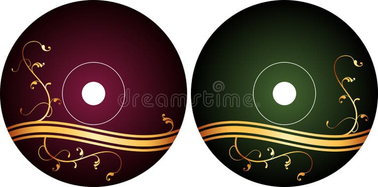 Cd - Dvd Label Design Template Stock Vector - Illustration of ...