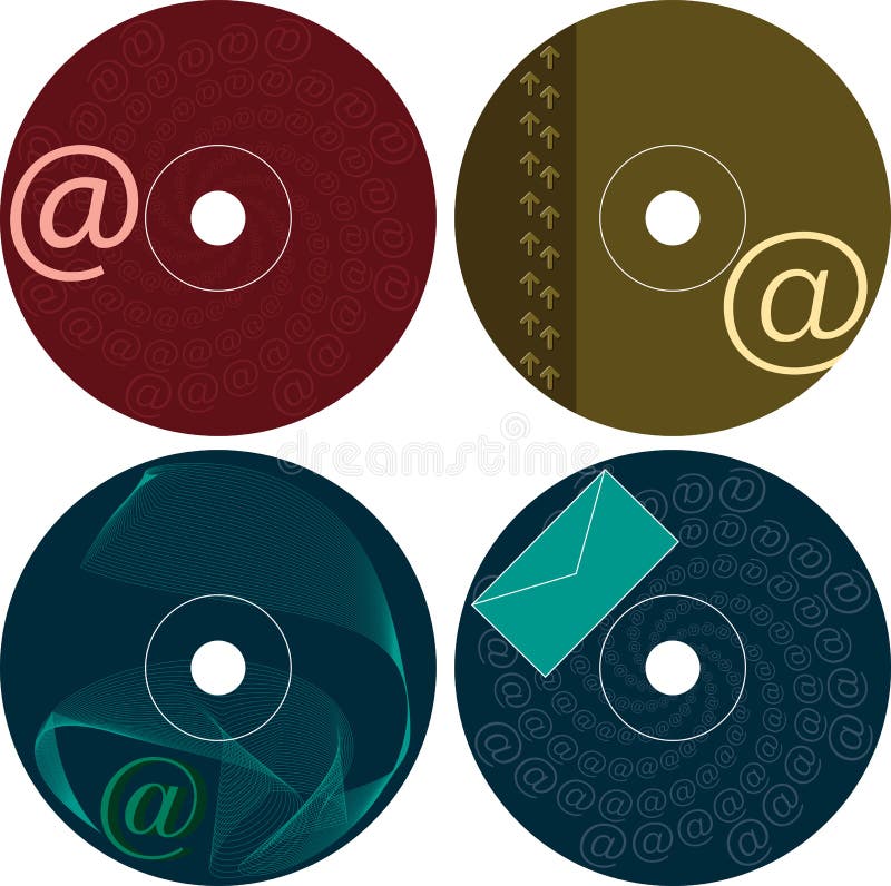 Cd - Dvd Label Design Template Stock Illustration - Illustration of ...