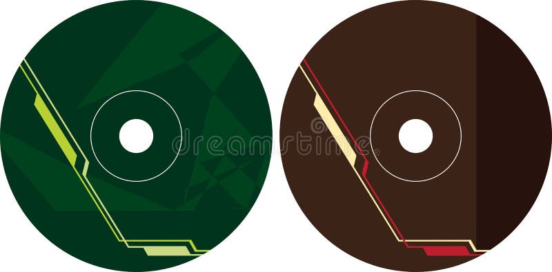 Cd - Dvd Label Design Template Stock Illustration - Illustration of ...