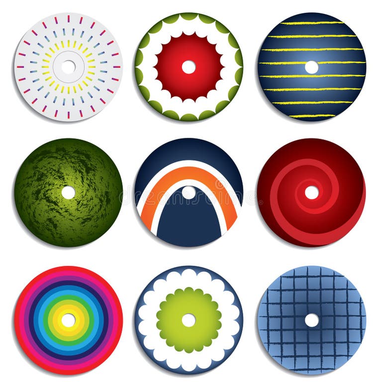 Cd Label Designs Stock Illustrations – 20 Cd Label Designs Stock ...