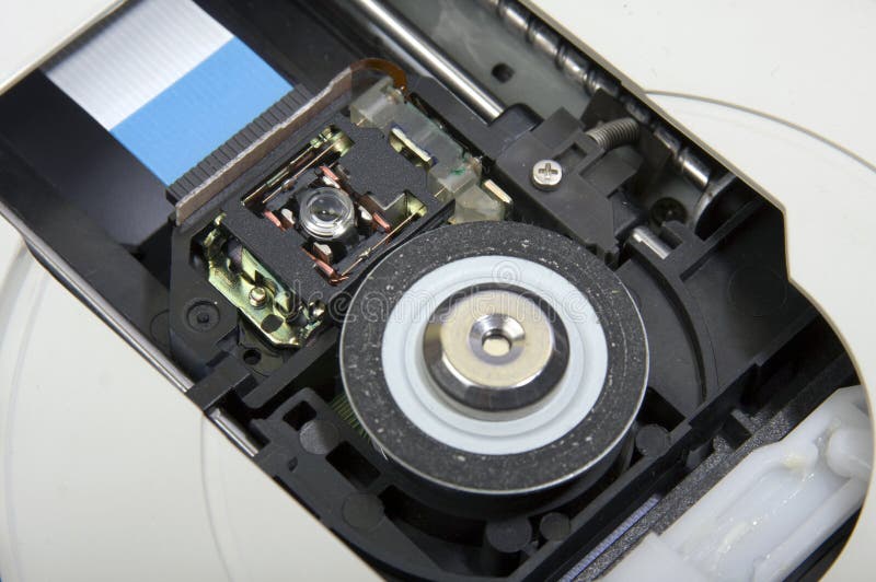 Laser Der Nahaufnahme Des CD-ROM-Laufwerks Stockfoto - Bild von laser ...