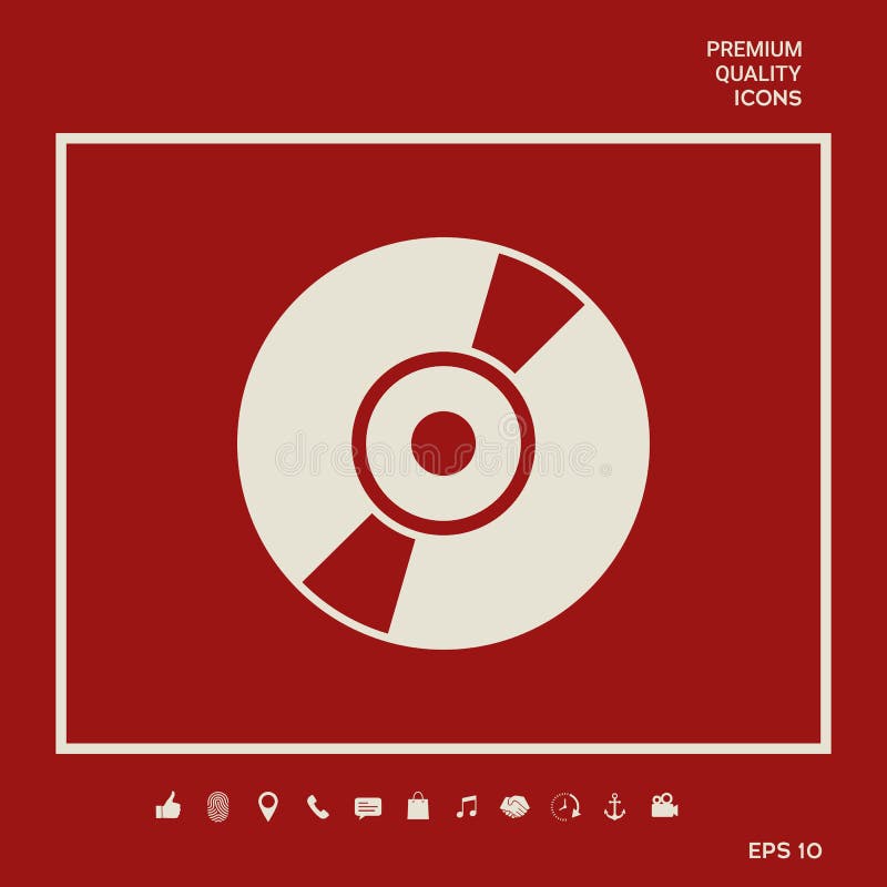 CD, DVD Symbol Icon. Graphic Elements for Your Design Stock Vector ...