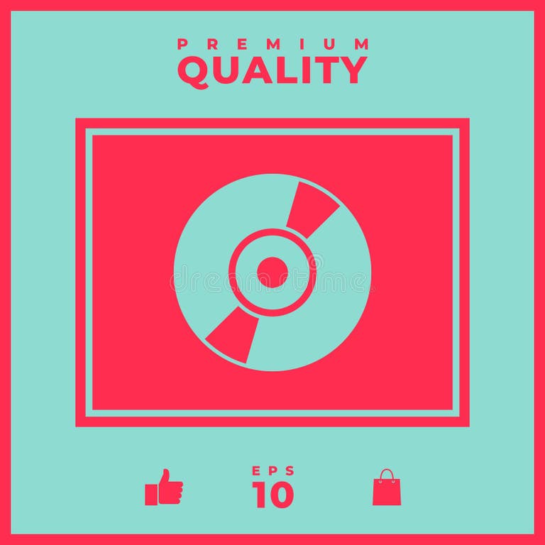 CD, DVD Symbol Icon. Graphic Elements for Your Design Stock Vector ...