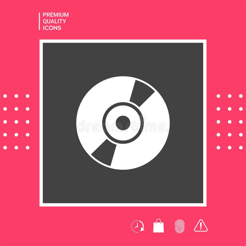 CD, DVD Symbol Icon. Graphic Elements for Your Design Stock Vector ...