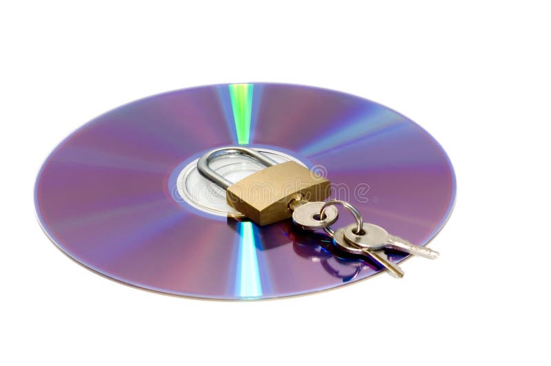 CD E Cadeado Isolados No Whi Foto de Stock - Imagem de tecnologia ...