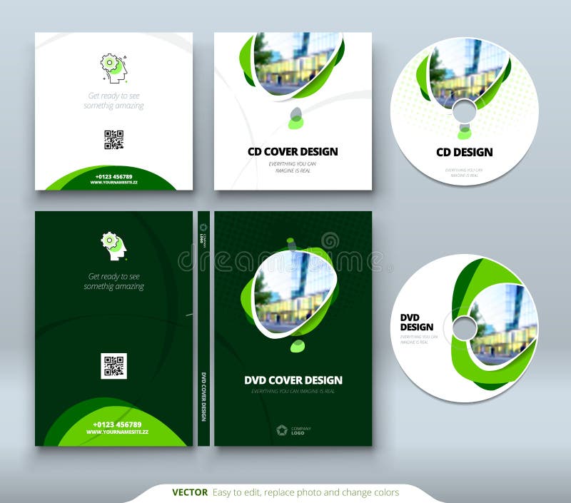 CD Envelope, DVD Case Design. Orange Corporate Business Template for CD ...