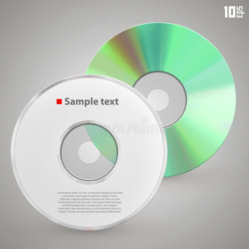 Cd front and rear stock vector. Illustration of color - 49619102