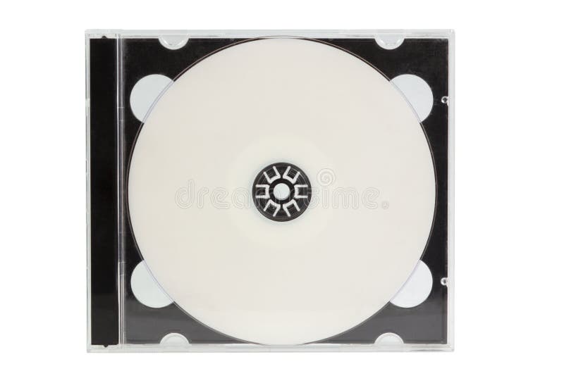 CD Geval Met Lege DVD-schijf Stock Foto - Image of houder, reserve ...