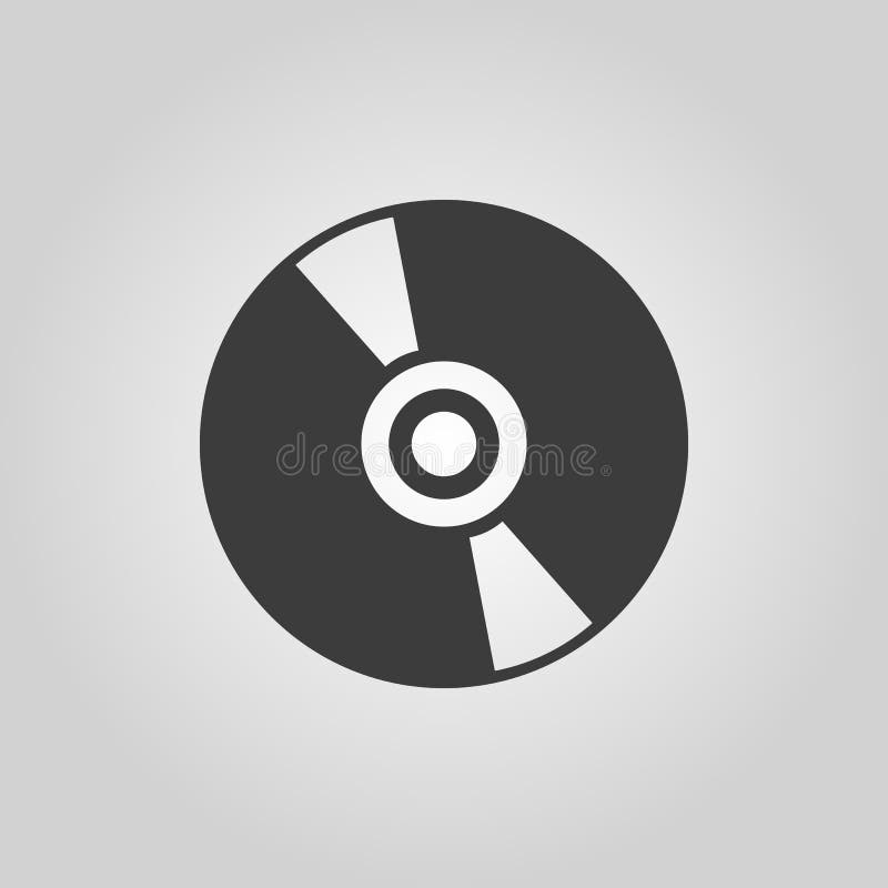 The Cd Icon. Compact Disk Symbol Stock Vector - Illustration of mark ...