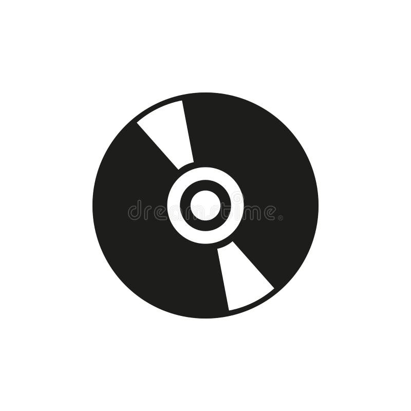 The Cd Icon. Compact Disk Symbol Stock Vector - Illustration of round ...