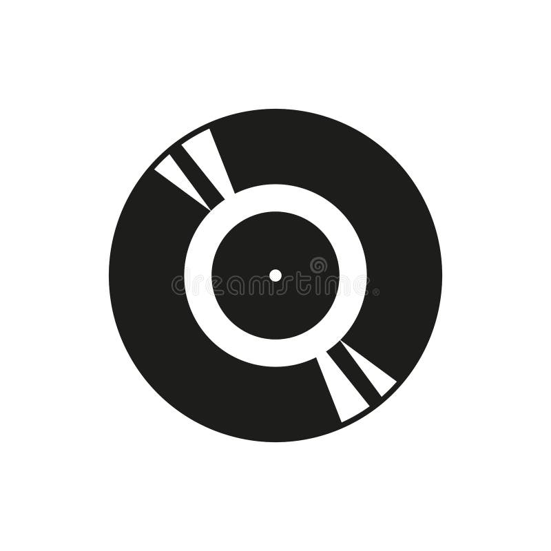 Vinyl Record Icon. Simple Vector Illustration on a White Background ...