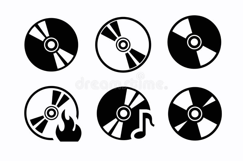 Storage and Data Transfer Icons on White Stock Vector - Illustration of ...