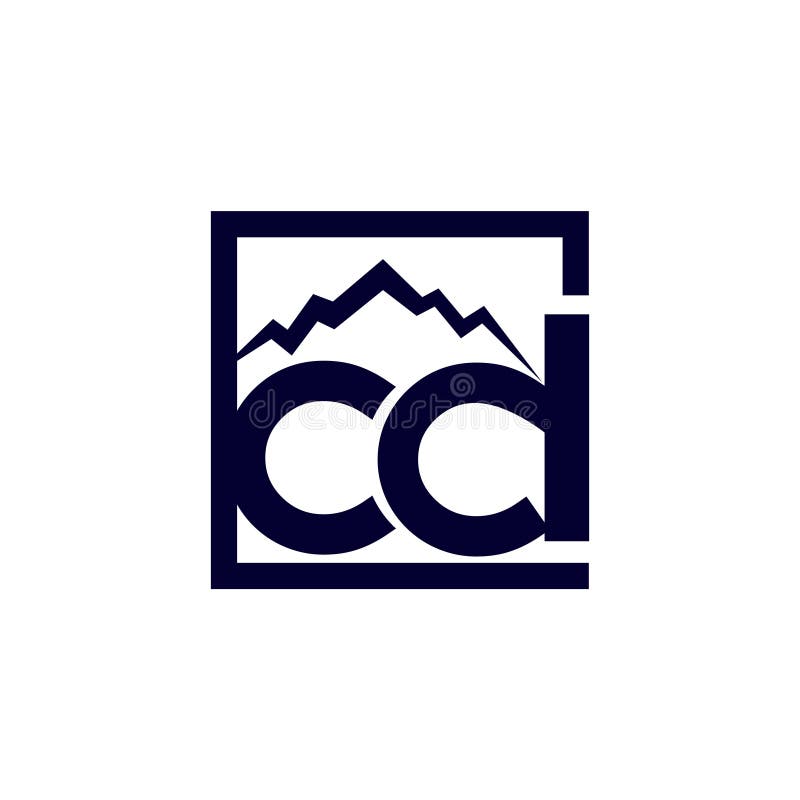 CD Initial with Mount Vector Logo Element. CD Initial Design Collection ...