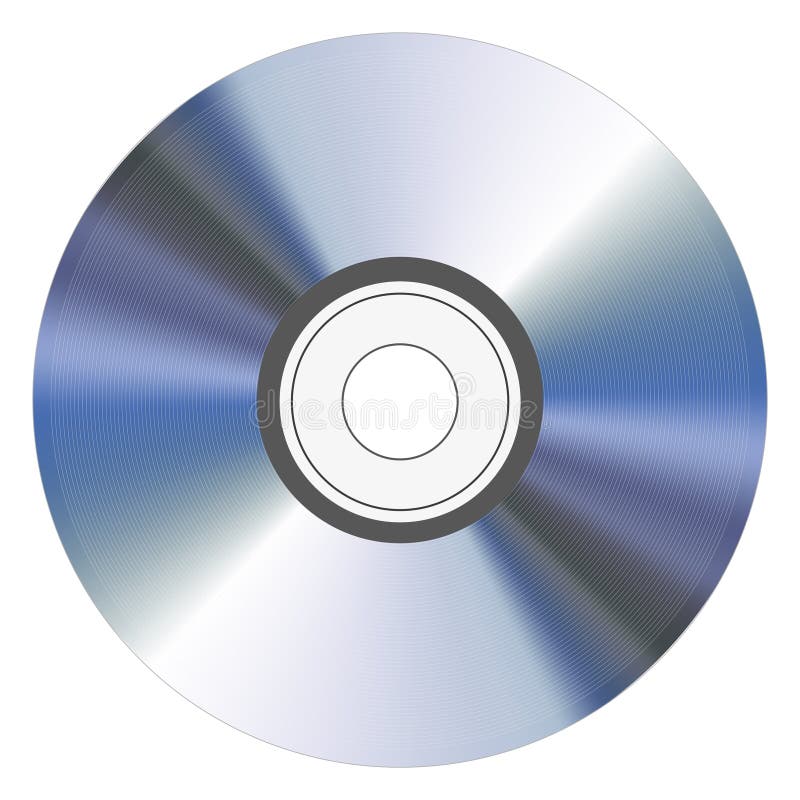 White blank CD stock vector. Illustration of data, save - 12758198