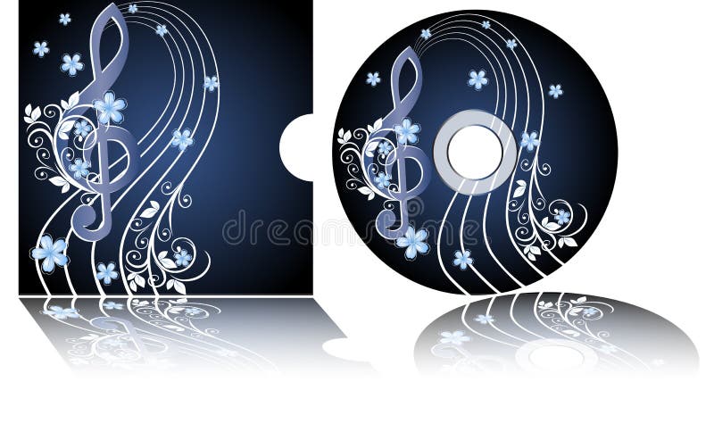 CD label stock vector. Illustration of design, romantic - 23688015