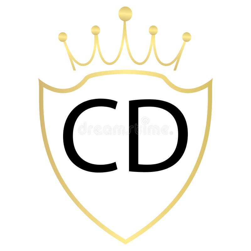 CD Letter Logo Design with Simple Style Stock Vector - Illustration of ...