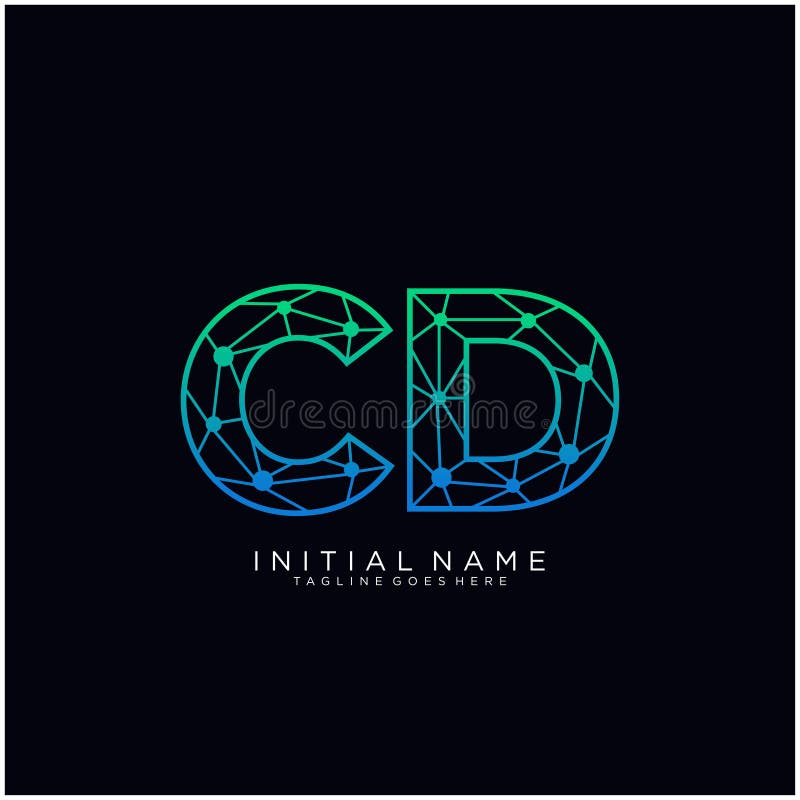 CD Letter Logo Icon Design Template Elements Stock Vector ...