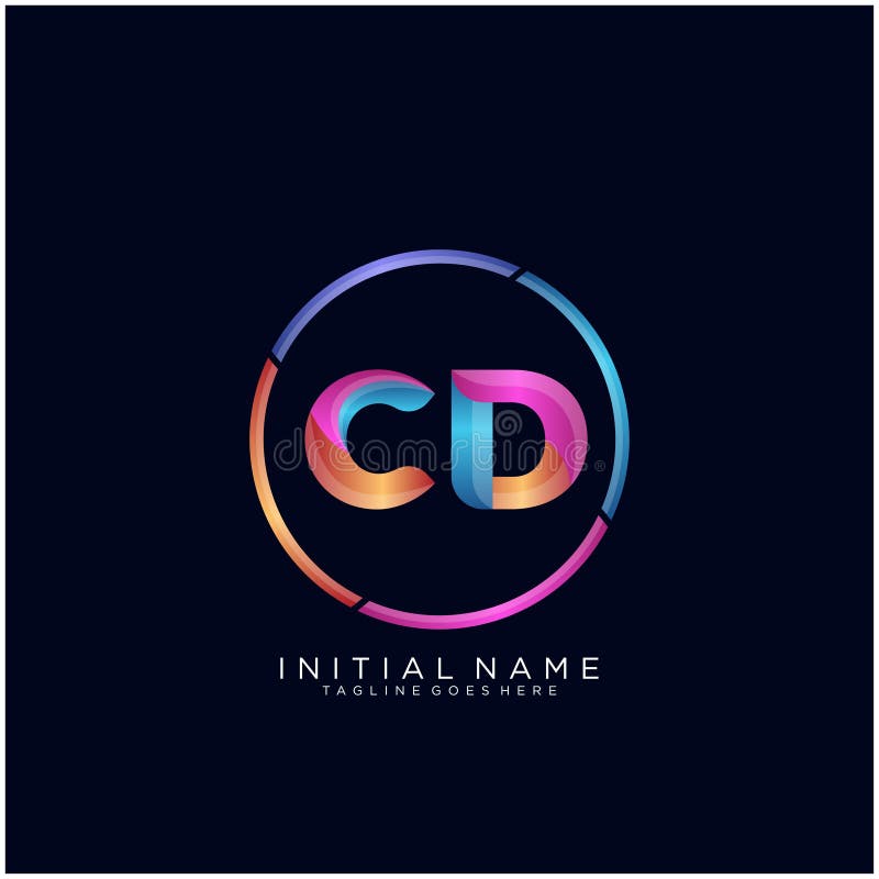 CD Letter Logo Icon Design Template Elements Stock Vector ...