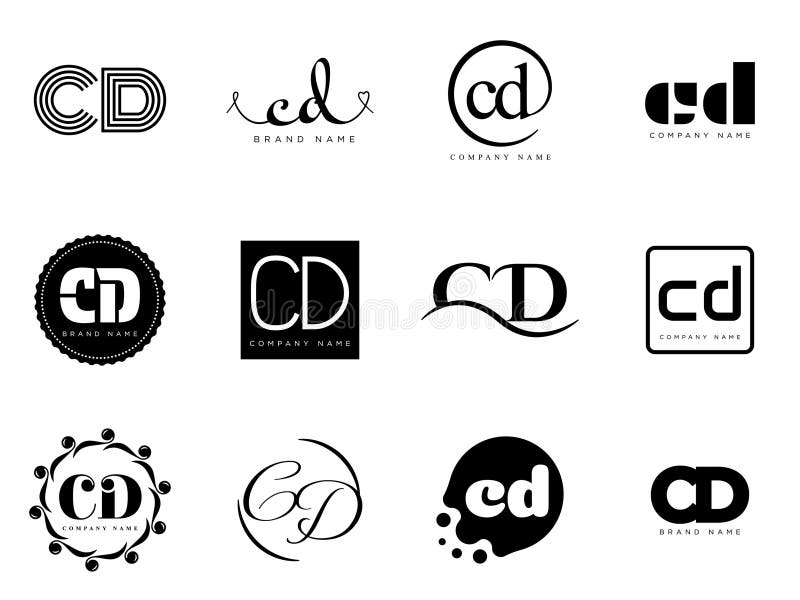 CD Logo Company Template. Letter C and D Logotype Stock Vector ...