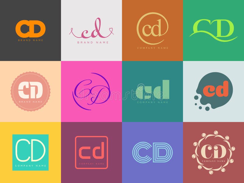 CD Logo Company Template. Letter C and D Logotype Stock Vector ...