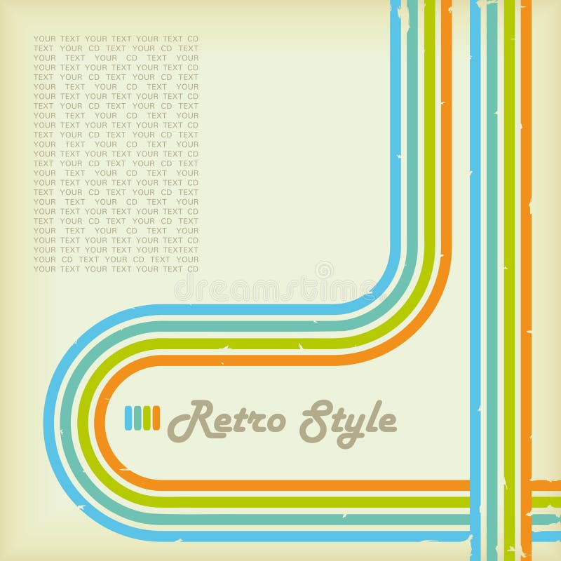 Retro lines vector stock vector. Illustration of graphic - 9326732