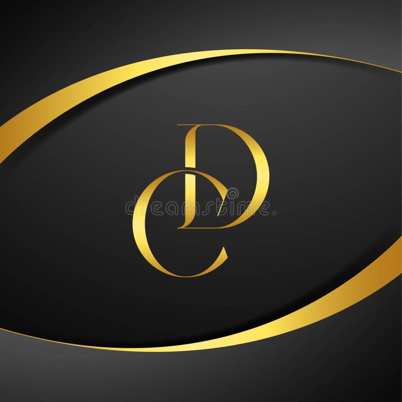 CD luxury letter logo stock vector. Illustration of graphic - 356370325