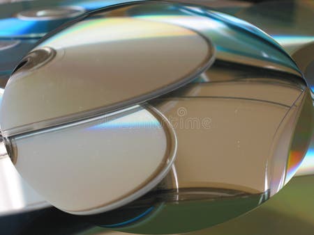 CD mess 6 stock image. Image of writer, colors, magnifying - 196365